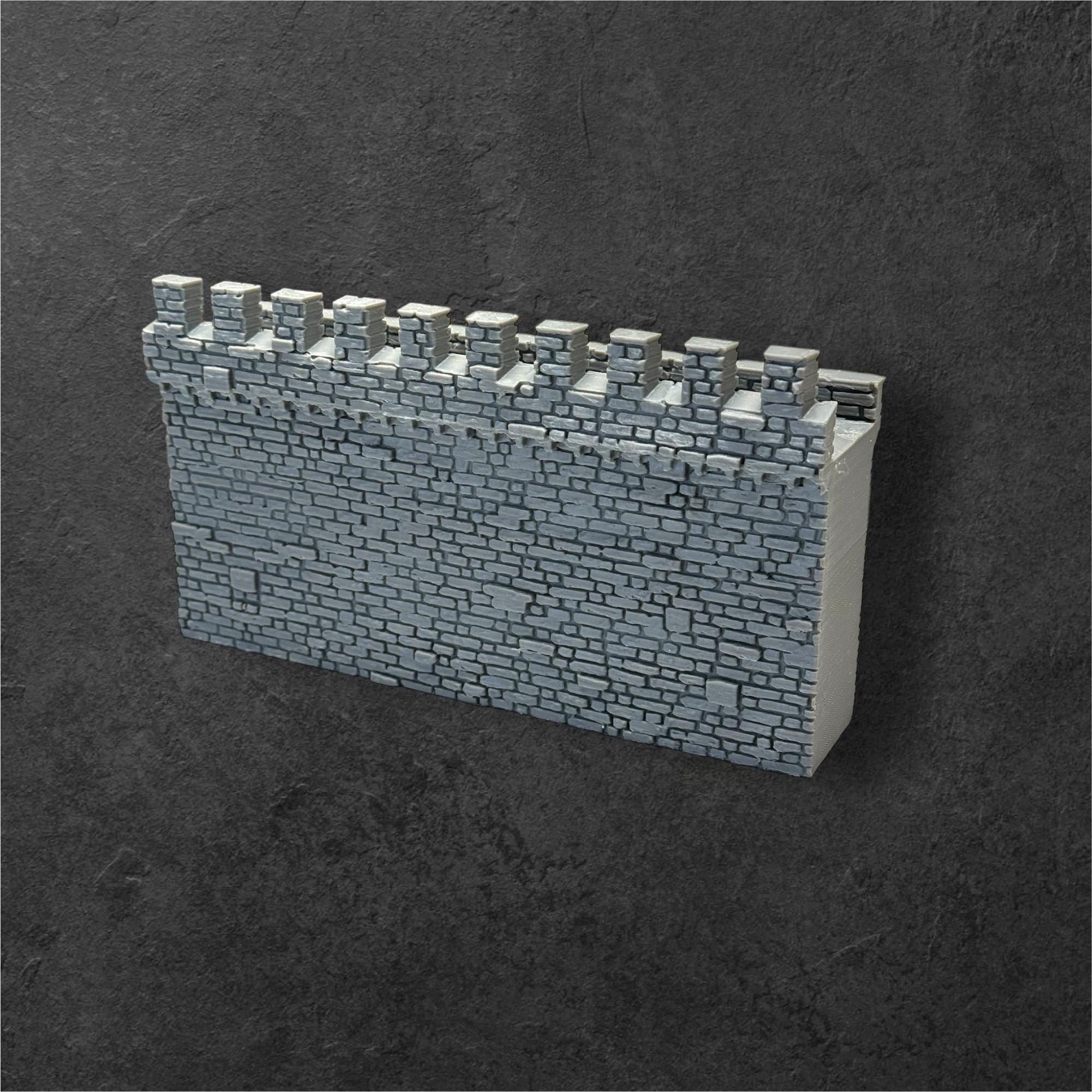 Medieval Modular Castle Wall (straight). 28mm Scale. Historical ...