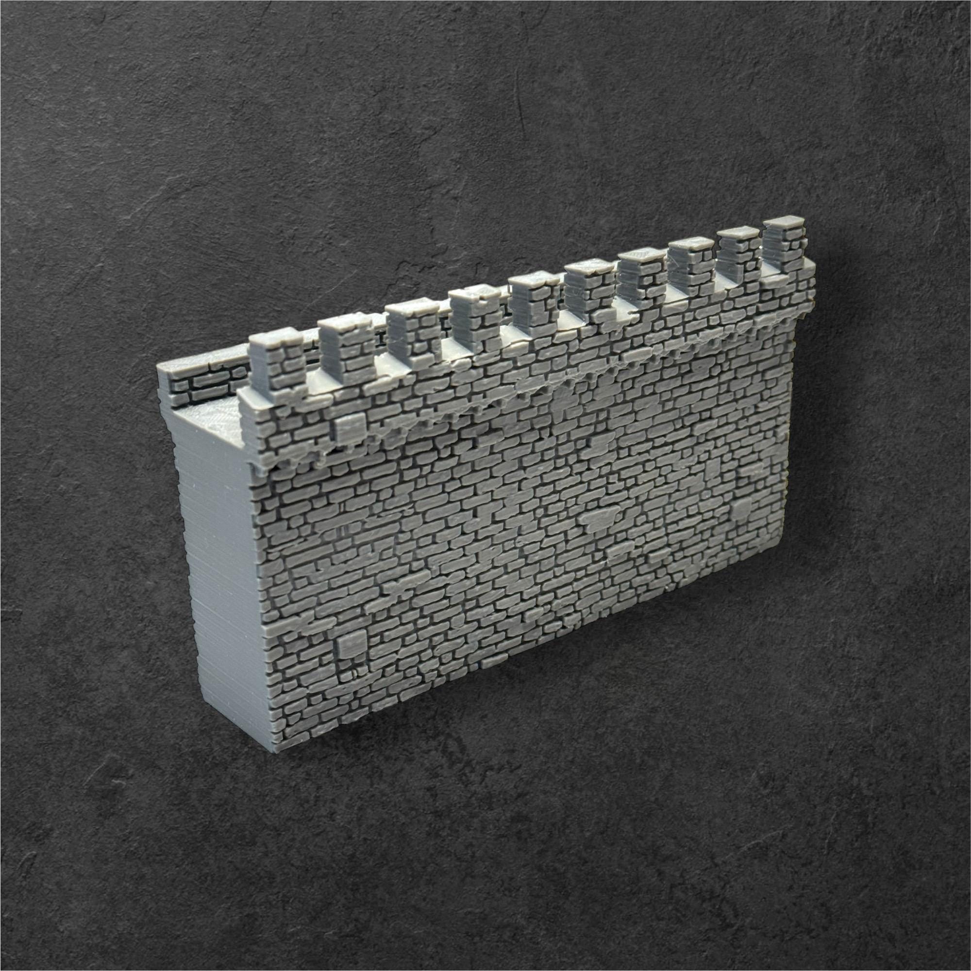 Medieval Modular Castle Wall (straight). 28mm Scale. Historical ...