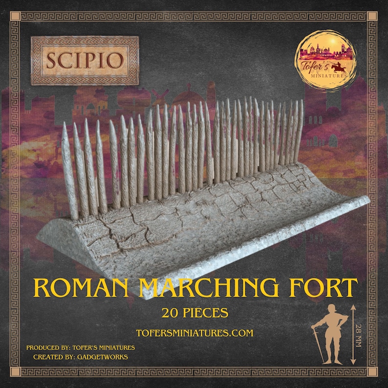 Roman Marching Fort / Camp. 20 Pieces. 28 Mm - Etsy