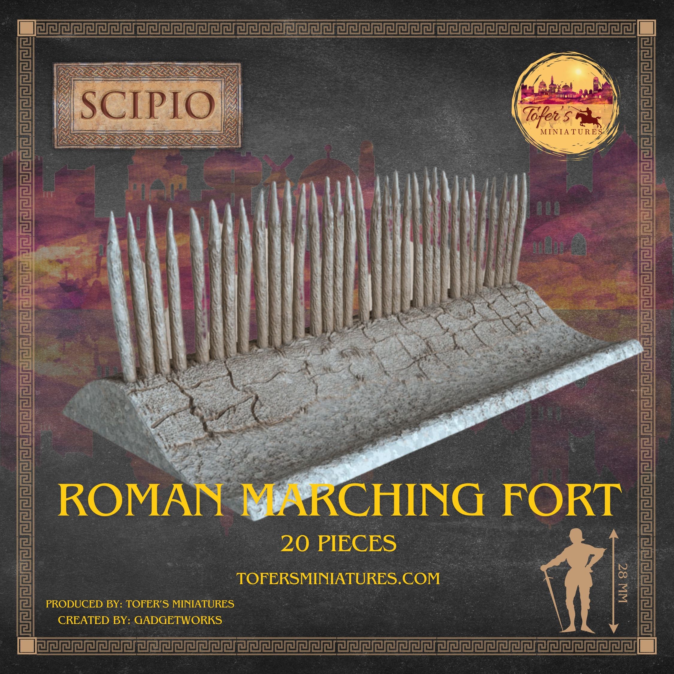 Roman Marching Fort / Camp. 20 Pieces. 28 Mm - Etsy