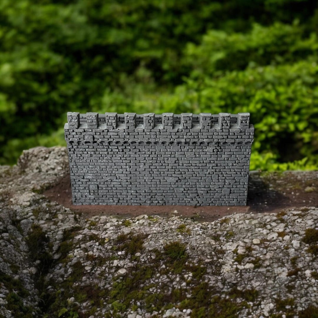Medieval Modular Castle Wall (straight). 28mm Scale. Historical ...