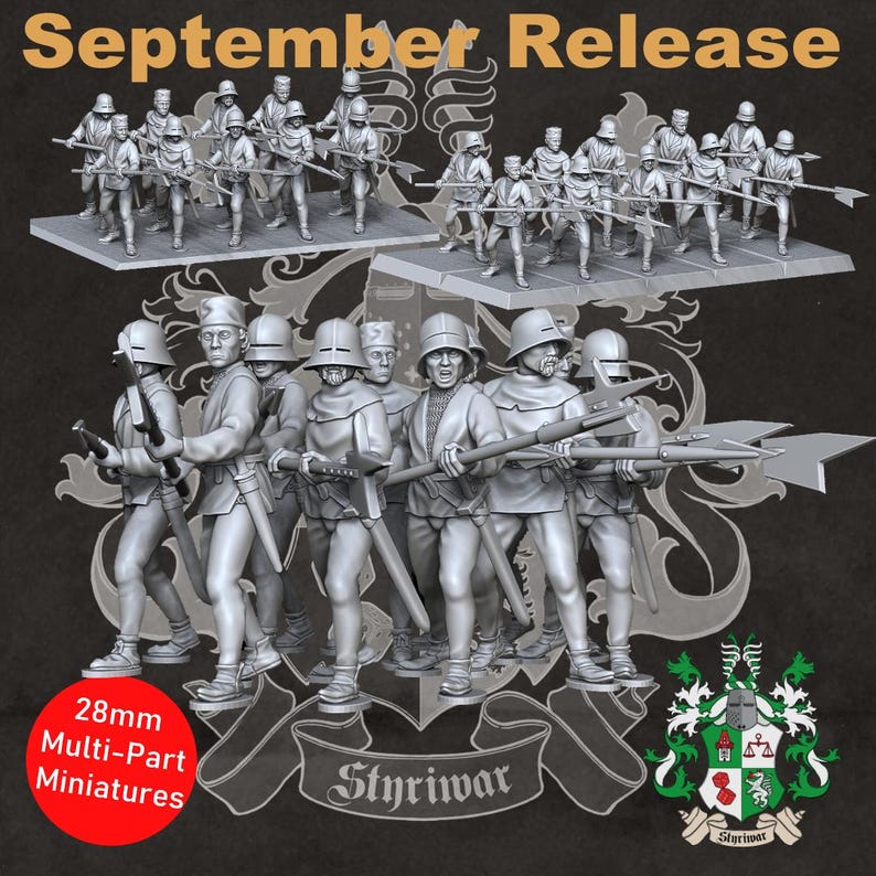 Light-armored Swiss Mercenary 2 (multi-part). 28 Mm Miniature - Etsy
