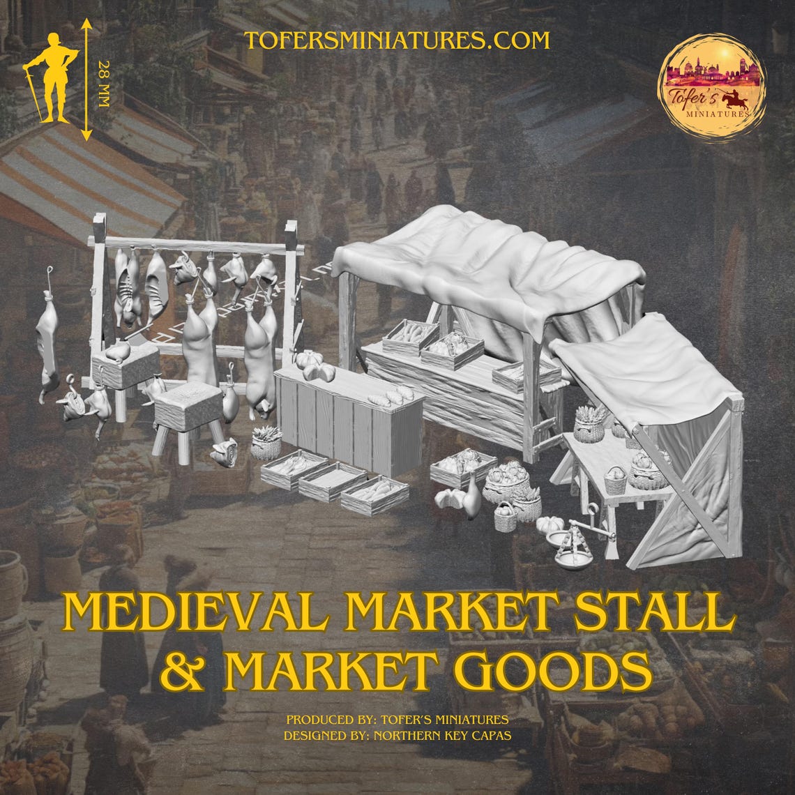 Vikings Market Stall & Market Goods. 28 Mm Scale. Good for SAGA ...
