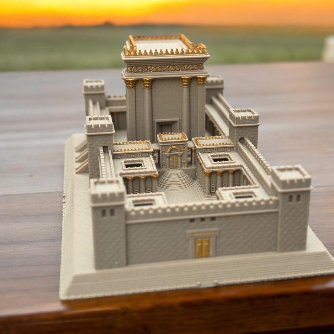 BIG Hand-painted Second Jerusalem Temple (15”x10”x7” In) - Etsy
