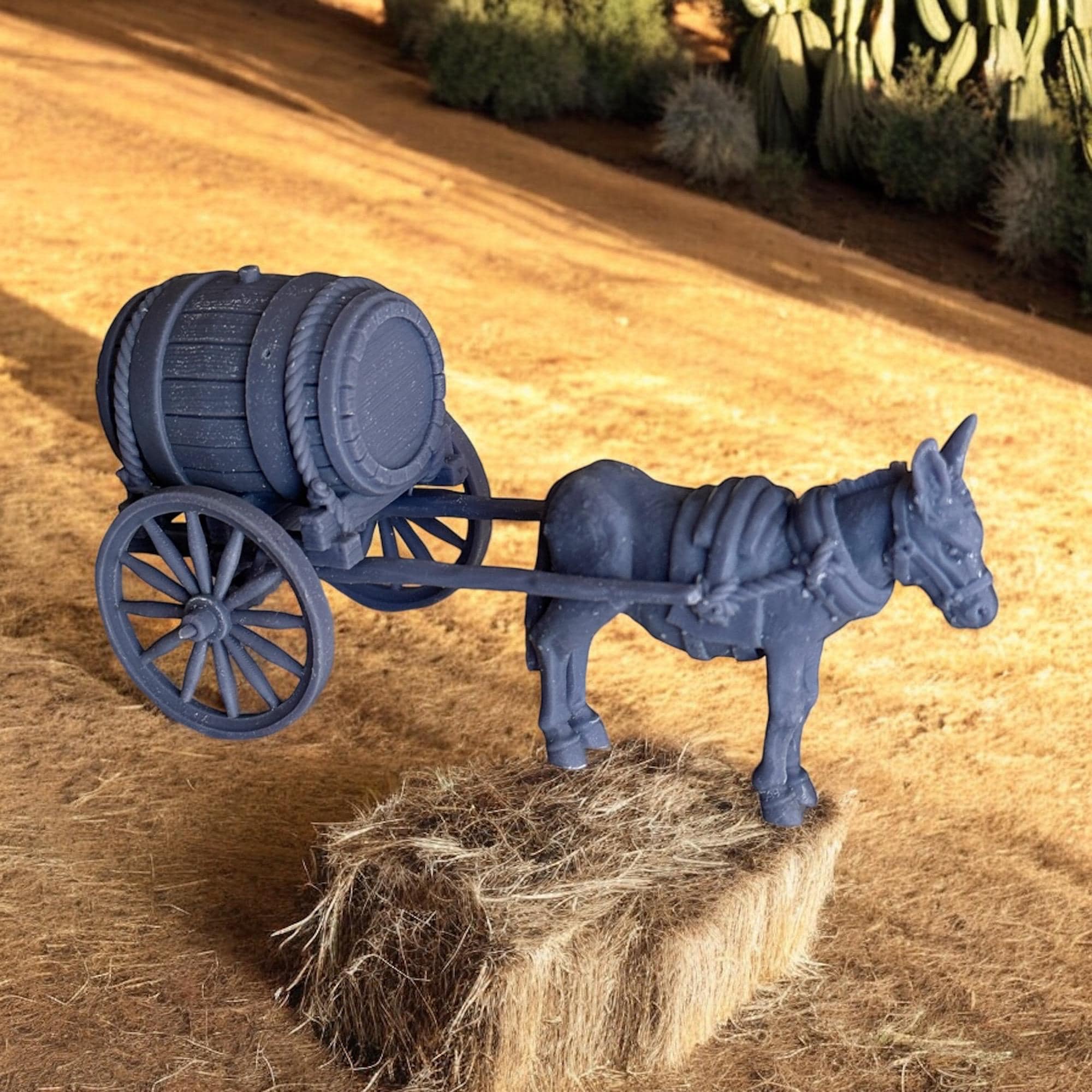 Medieval Donkey With Cart. 28 Mm - Etsy