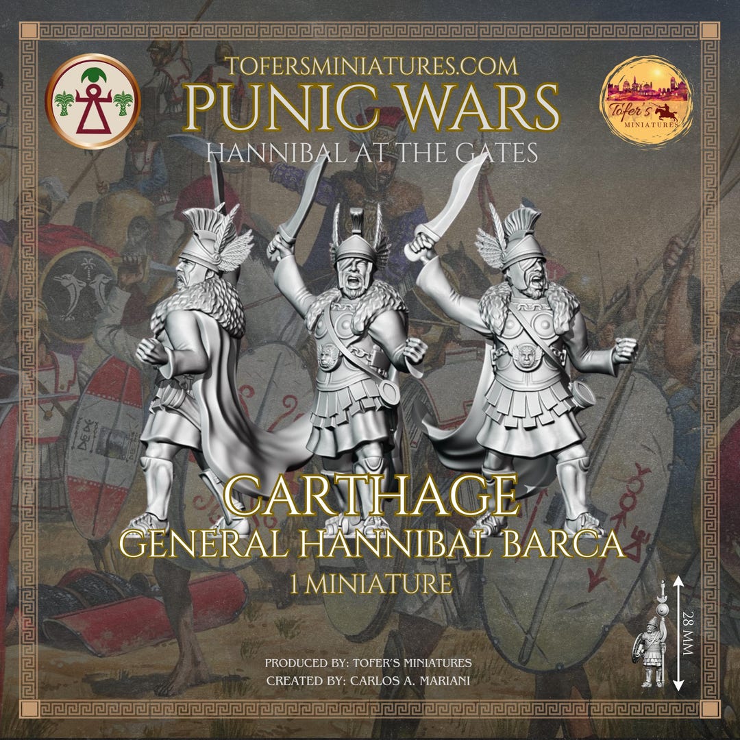 General Hannibal Barca. Carthage. Punic Wars: Hannibal at the Gates. 28 ...