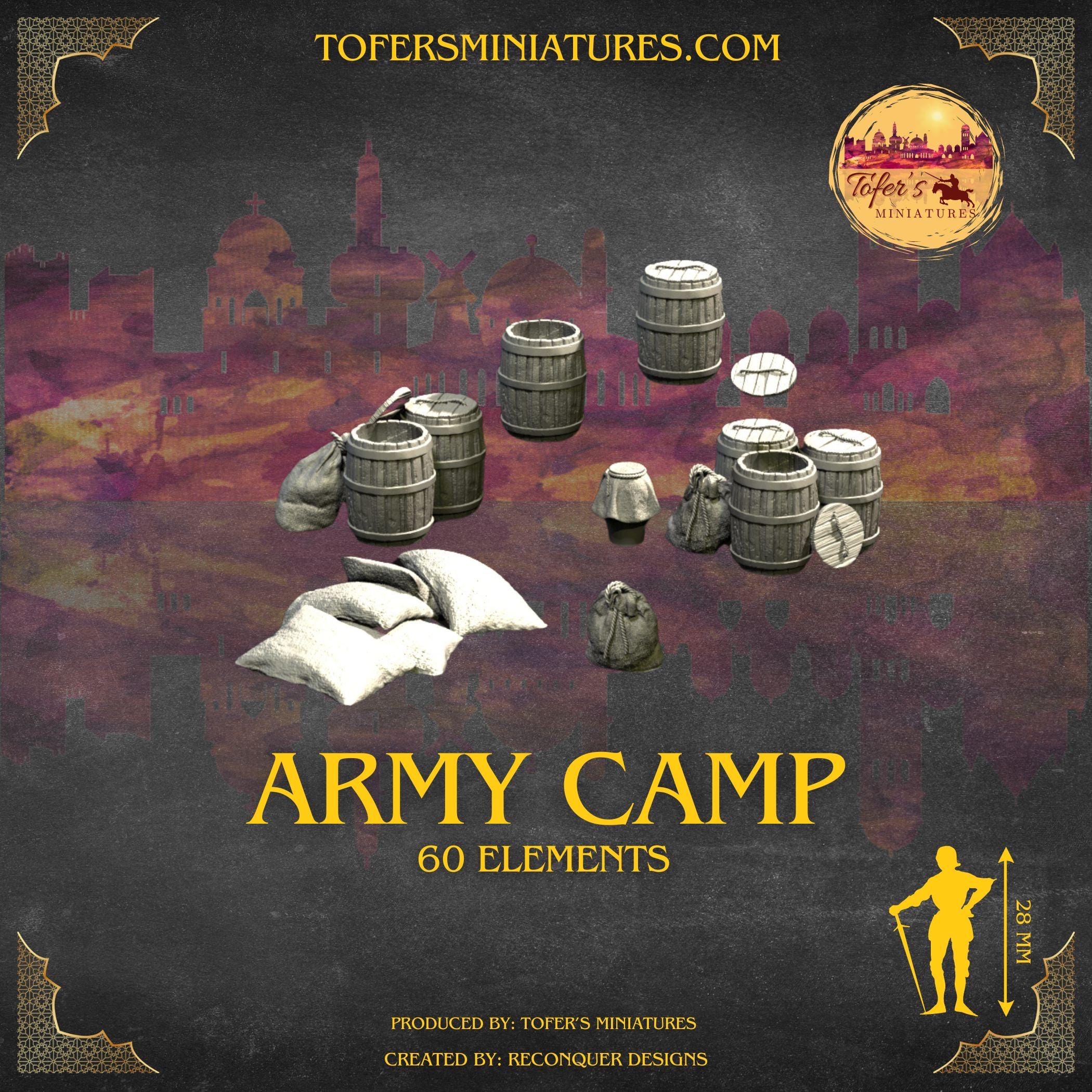 Premium Quality Army Camp. 28 Mm Miniatures - Etsy