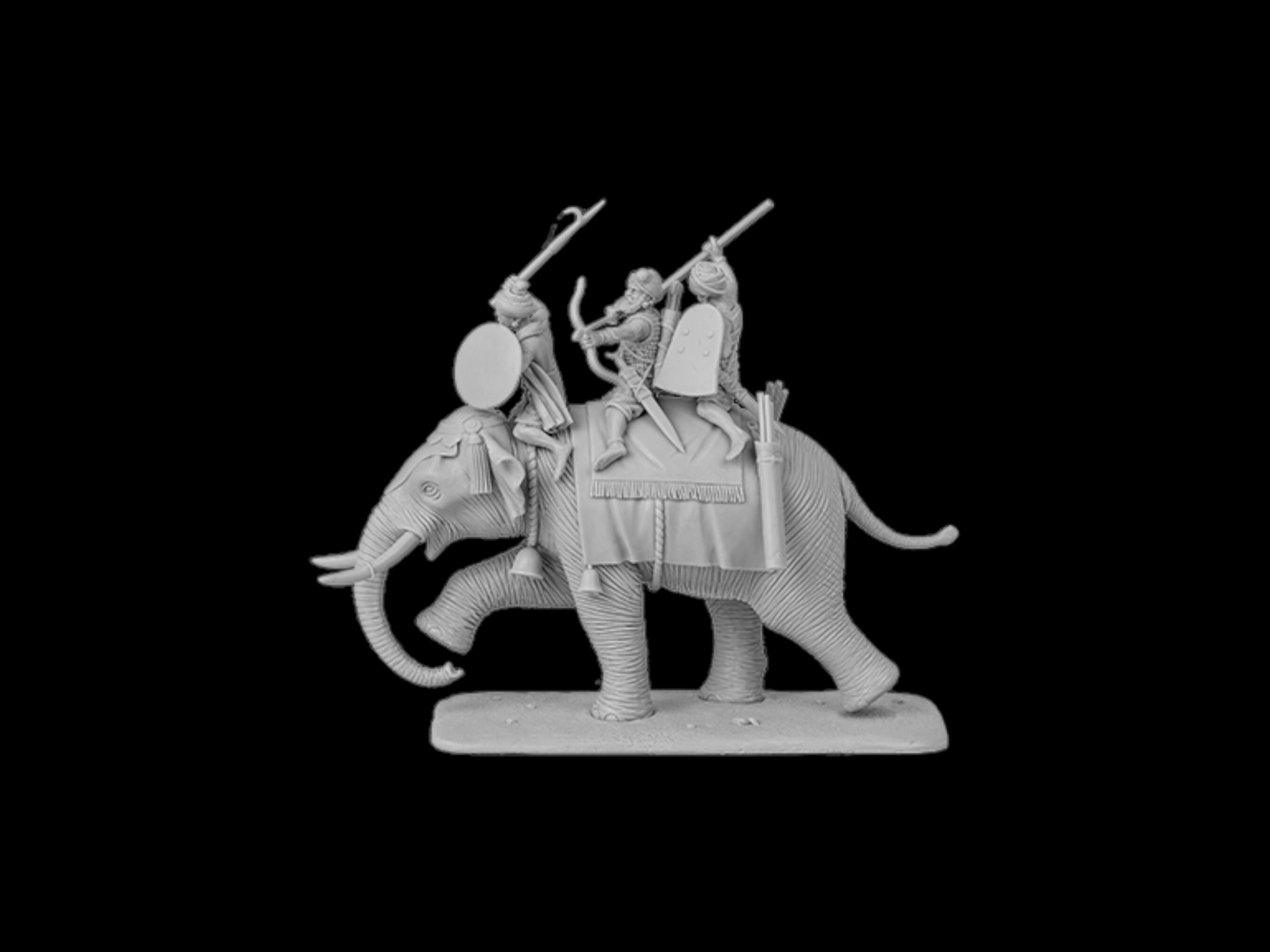 Indian War Elephant. 28 Mm Miniatures. Ancient India - Etsy