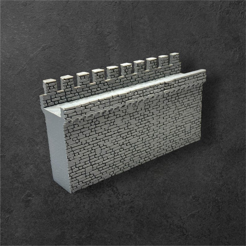 Medieval Modular Castle Wall (straight). 28mm Scale. Historical ...