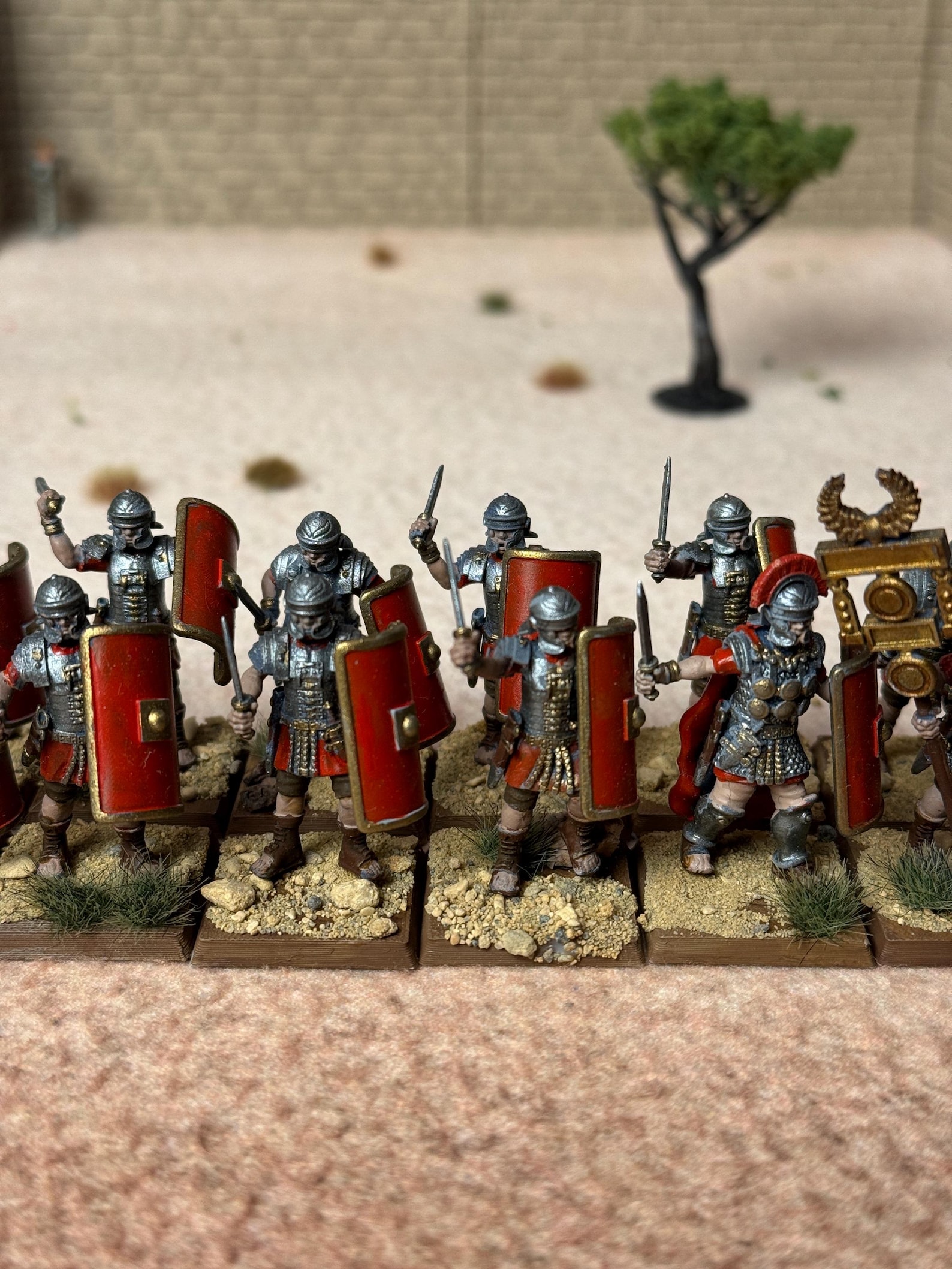 PAINTED Roman Empire Legionaries With Gladius. 28 Mm Miniatures (set of ...