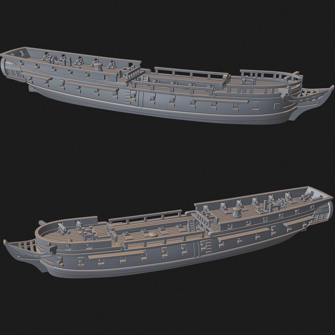 US Frigate USS Essex (2-PACK) (32/36 Guns) (1799-1837). Ship. Produced ...