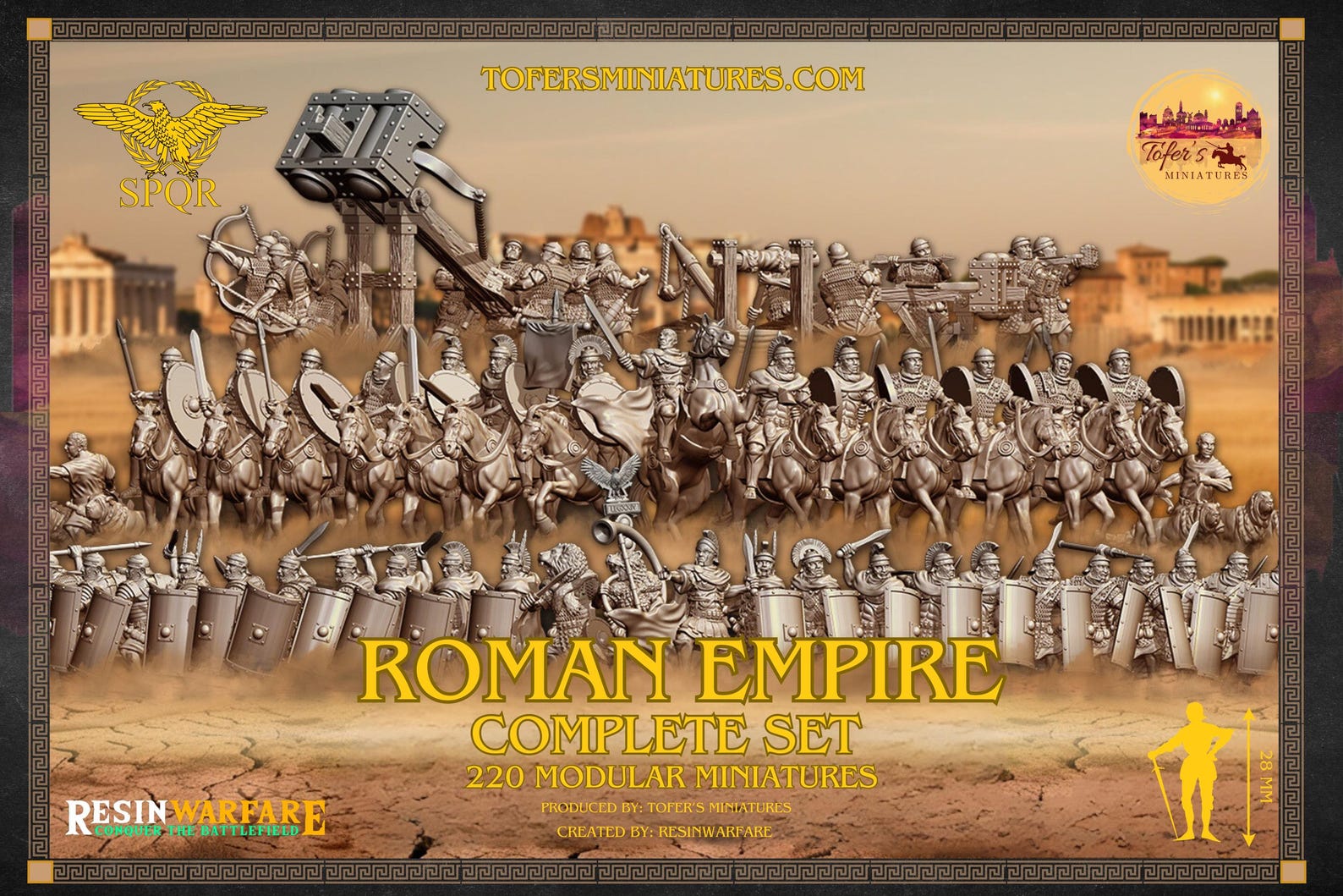 Roman Empire. Complete Set. 28 Mm Miniatures Set of 220 Miniatures - Etsy