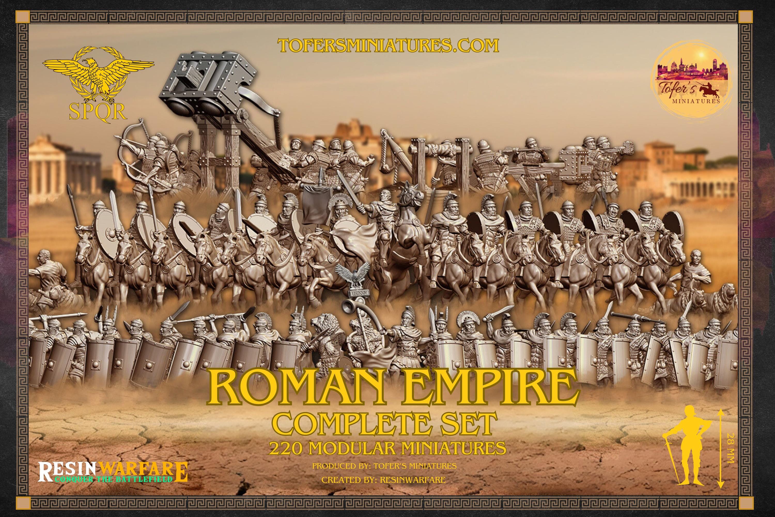 Roman Empire. Complete Set. 28 Mm Miniatures Set of 220 Miniatures - Etsy