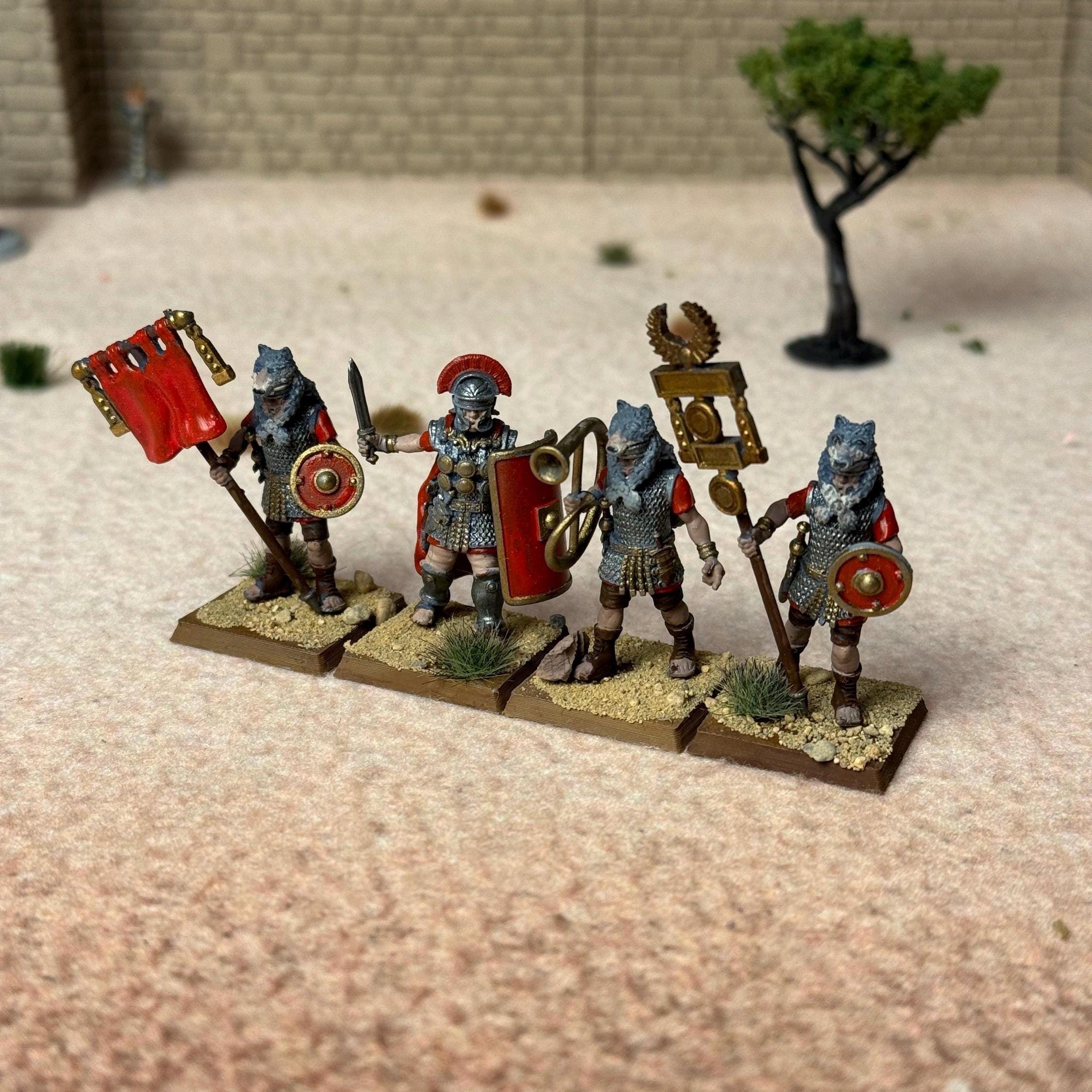 PAINTED Roman Empire Command Group Modular Miniatures. 28 Mm Miniatures ...
