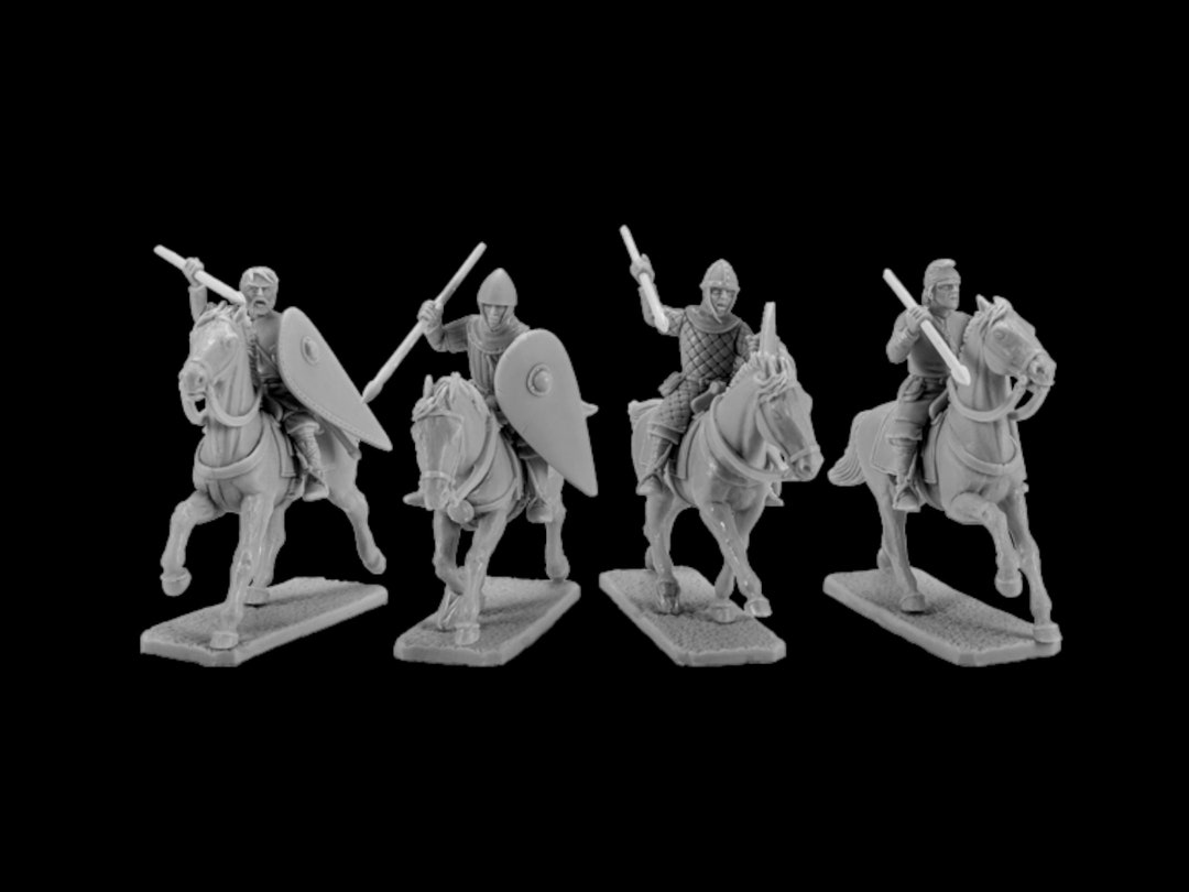 Set of 4 Norman Riders 2. 28 Mm Miniatures - Etsy
