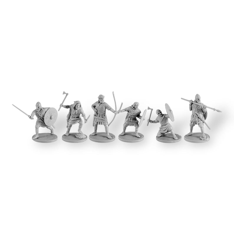 Set of 6 Vikings. 40 Mm Miniatures #2 - Etsy UK