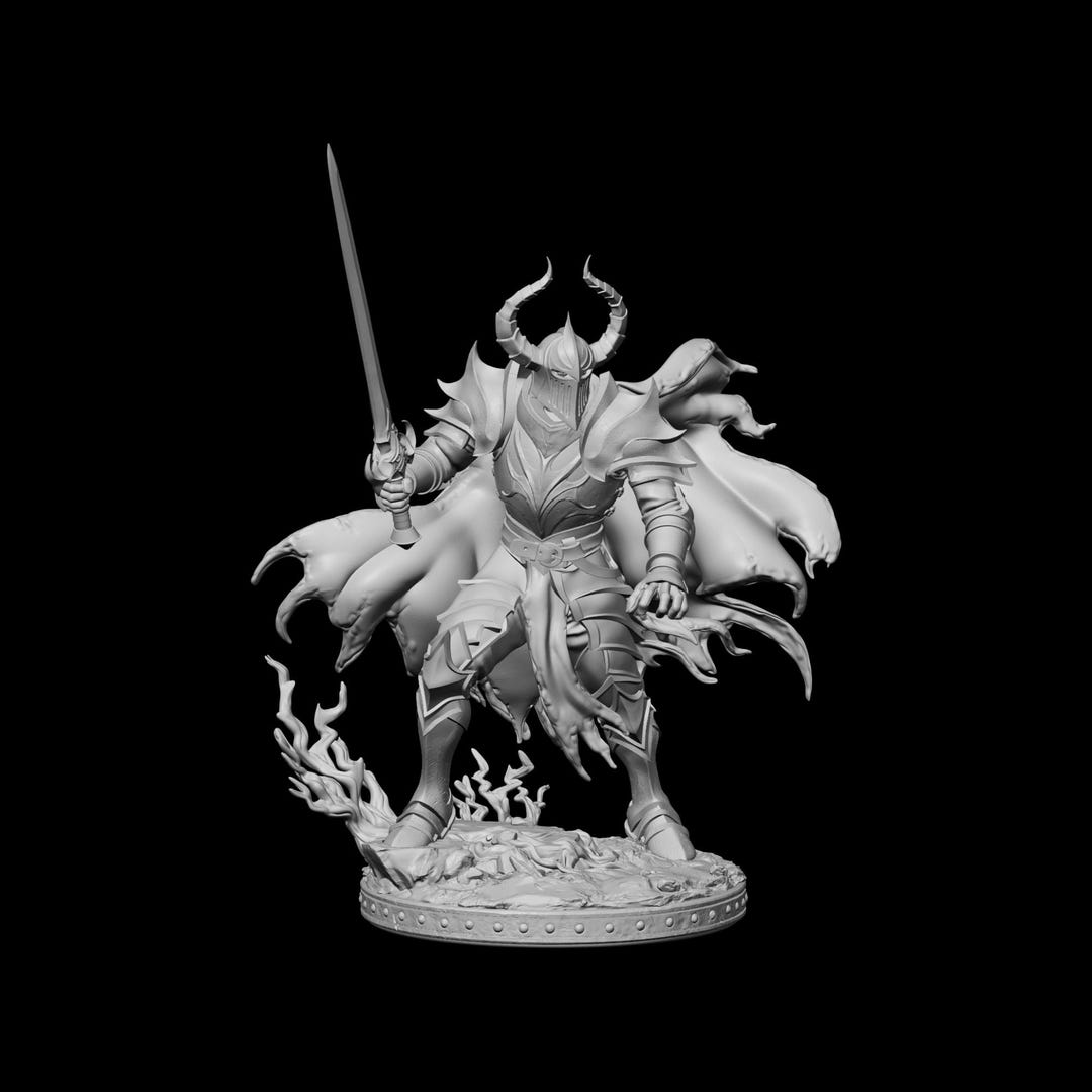 Shadow Knight.black Knight. Chronicles of Excalibur. 32 Mm Fantasy ...
