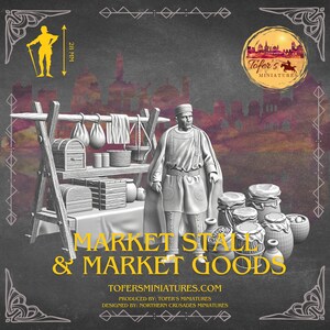 Medieval Market Stall & Goods. 28 Mm Miniatures - Etsy