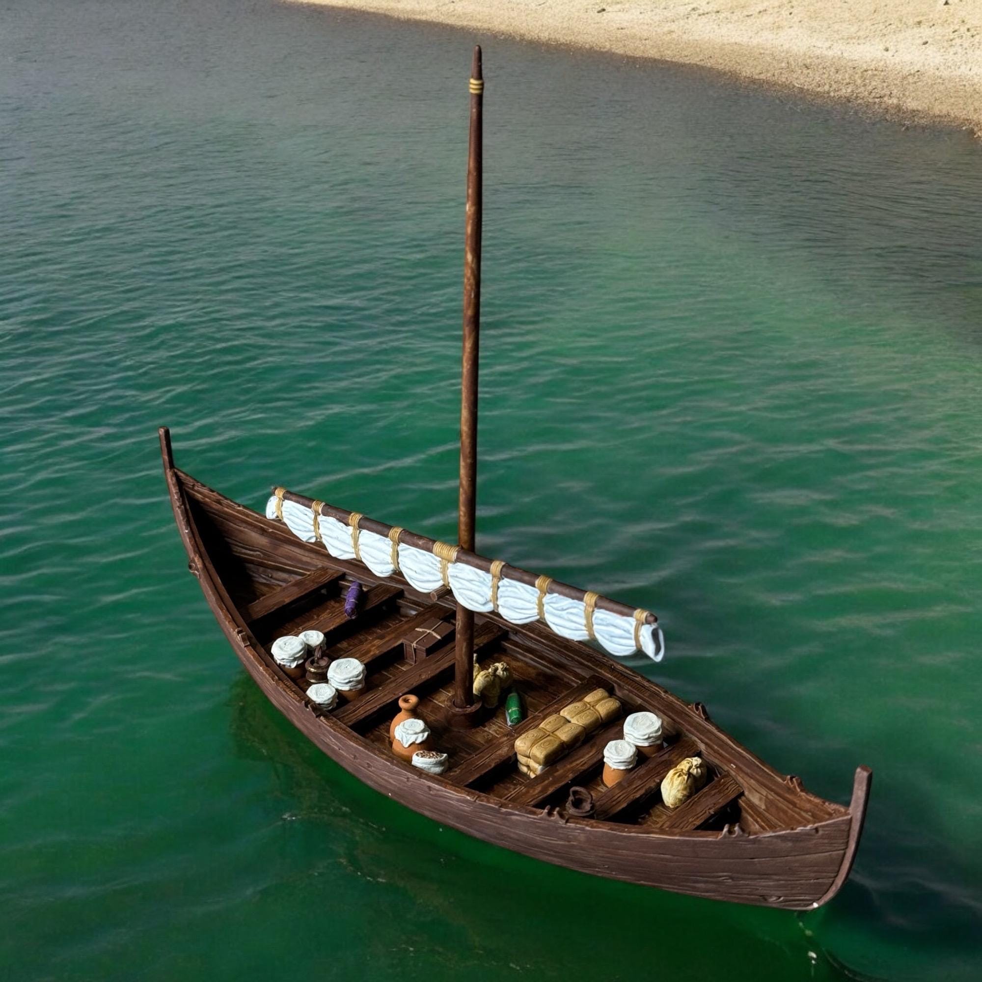 PAINTED Medieval Vikings Trade Boat With Goods. 28 Mm Scale. by Tofer's ...