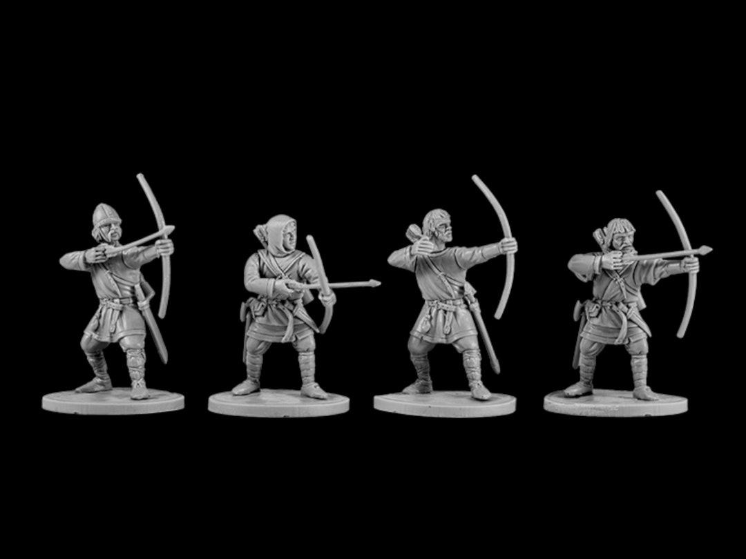 Set of 4 the Anglo-saxons: Archers. 28 Mm Miniatures - Etsy
