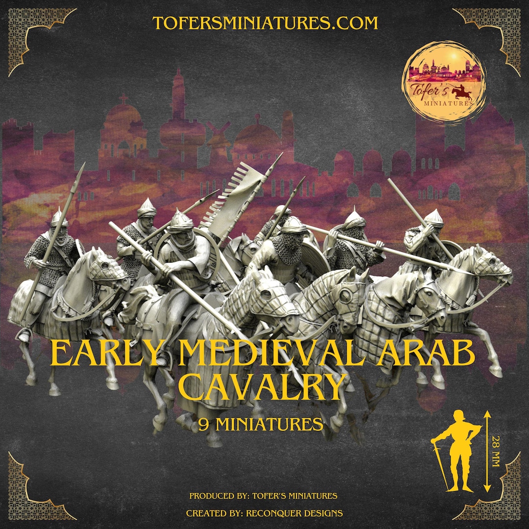 Early Medieval Arab Cavalry. 28 Mm - Etsy