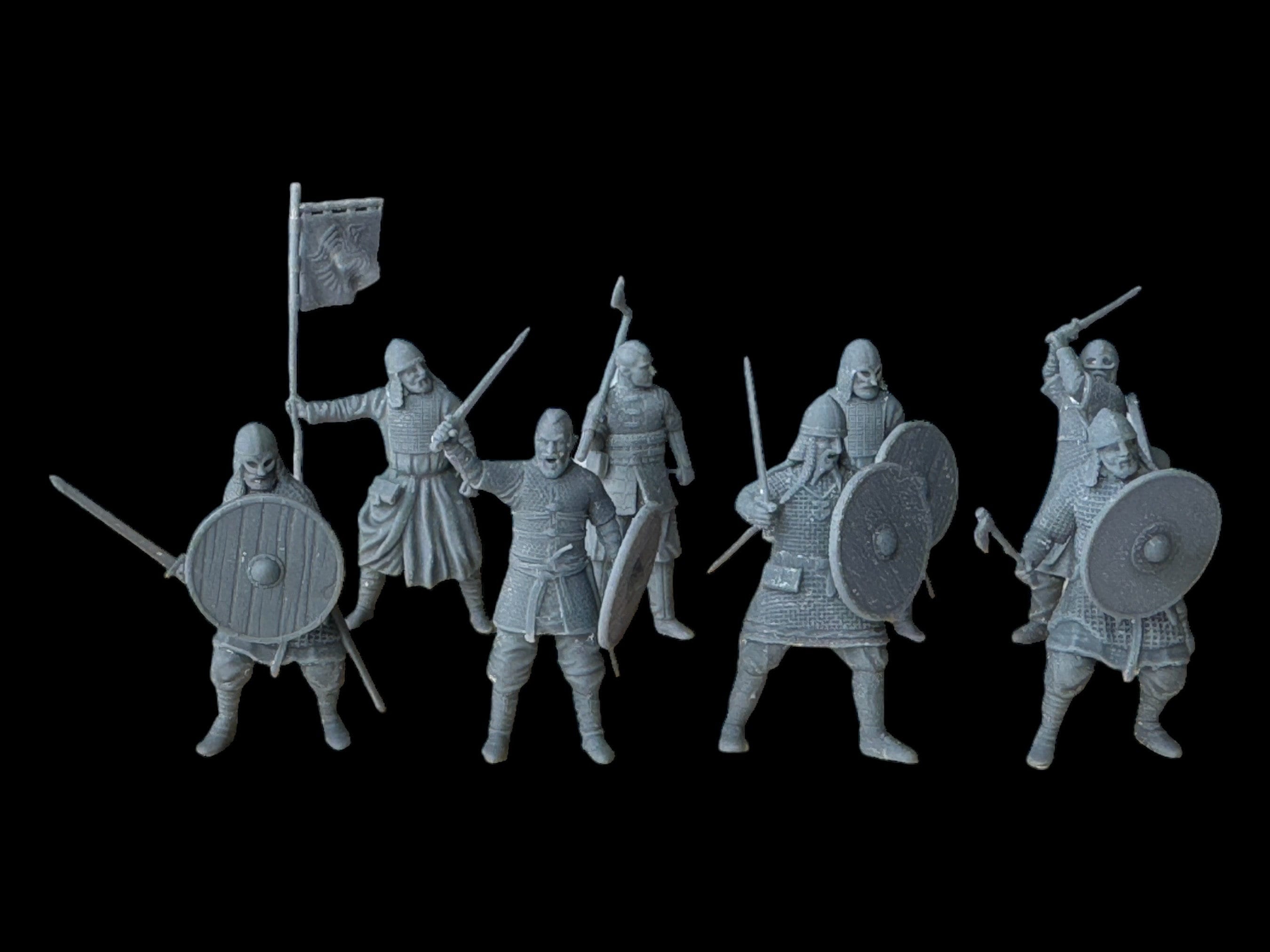 Set of 8 Vikings. 28 Mm Miniatures - Etsy