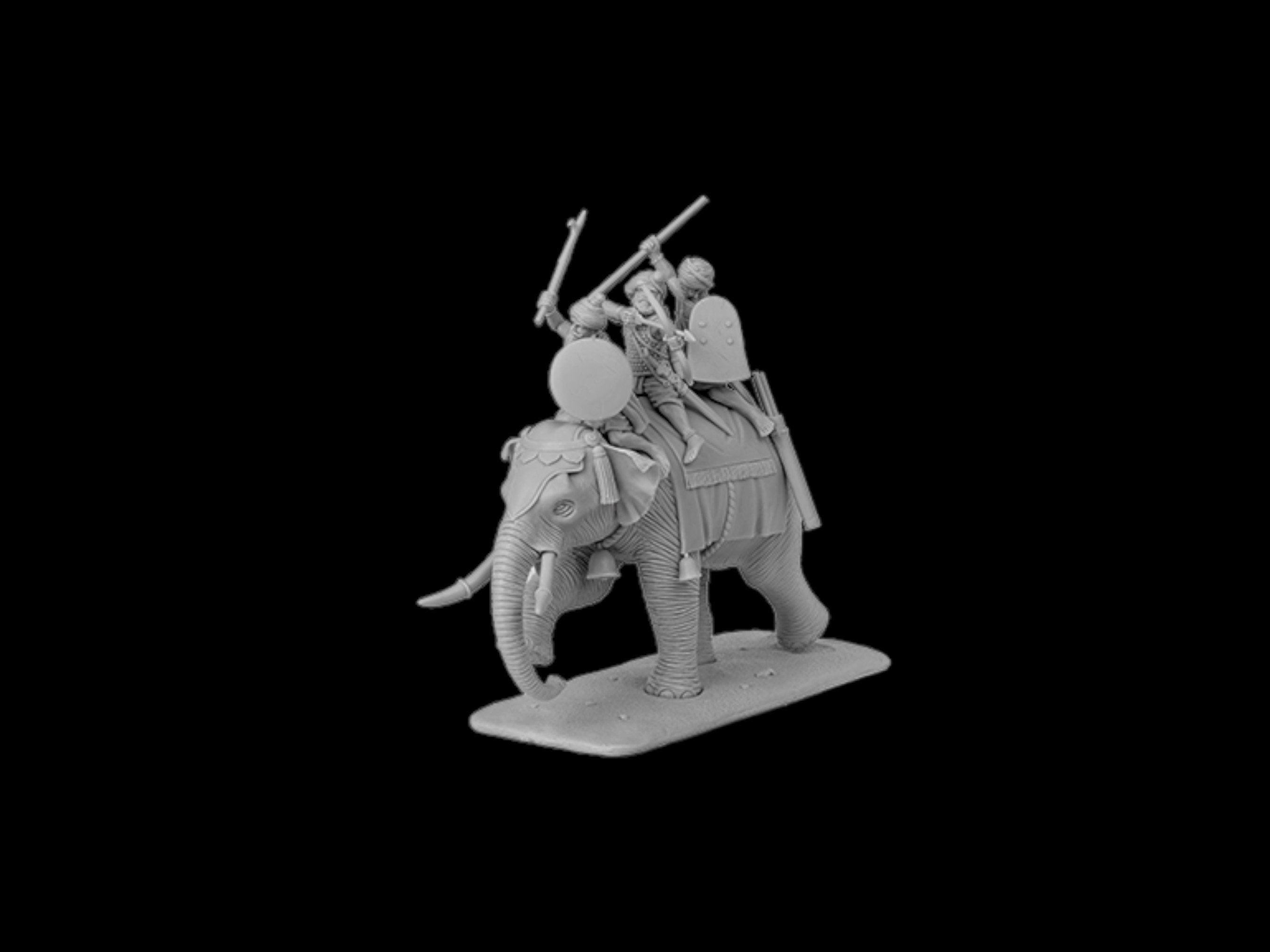 Indian War Elephant. 28 Mm Miniatures. Ancient India - Etsy