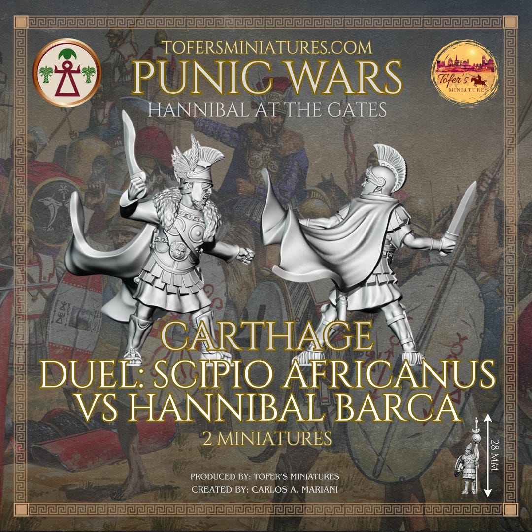 Duel Scipio Africanus Vs Hannibal Barca. Carthage. Punic Wars: Hannibal ...