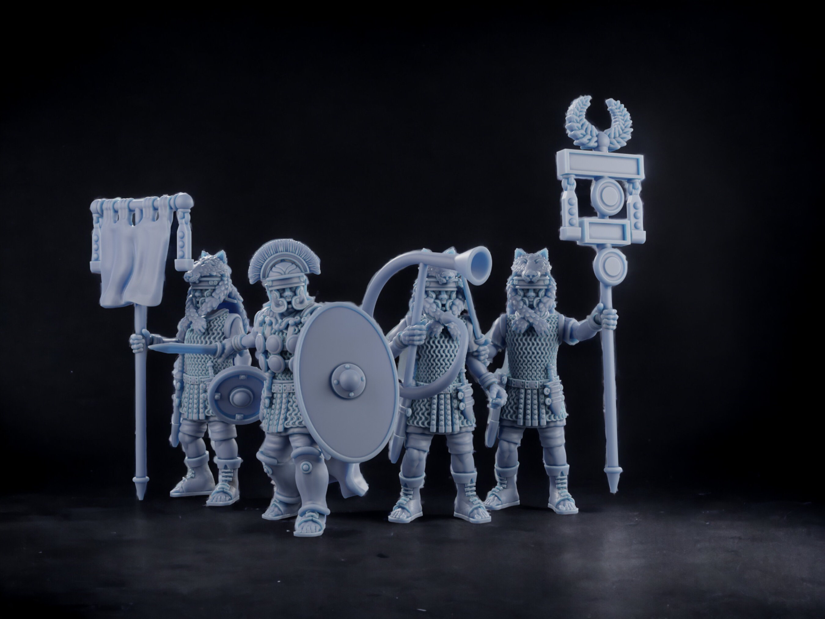 Roman Command Group Modular Miniatures. 28 Mm Miniatures (set of 4) - Etsy