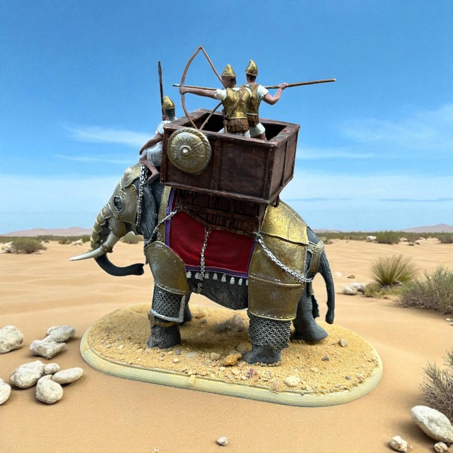 PAINTED War Elephant. 28 Mm - Etsy