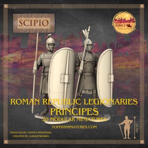 Principes. Roman Republic Legionaries. 20 Modular Miniatures. 28 Mm ...