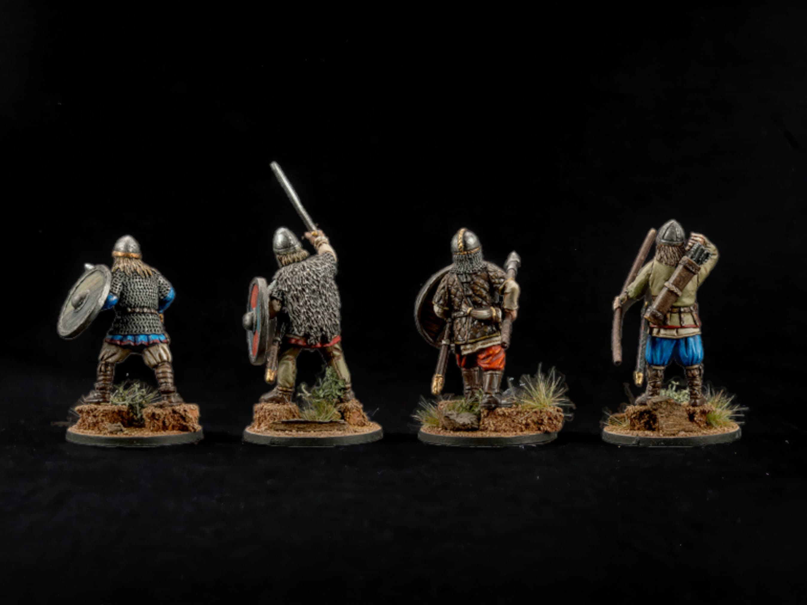 Set of 8 Vikings. 28 Mm Miniatures Set 1 - Etsy