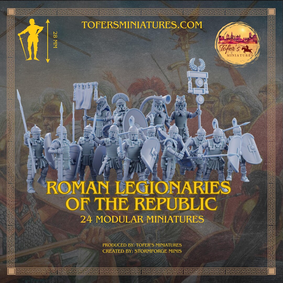 Roman Legionaries of the Republic With Roman Command Group. Modular ...