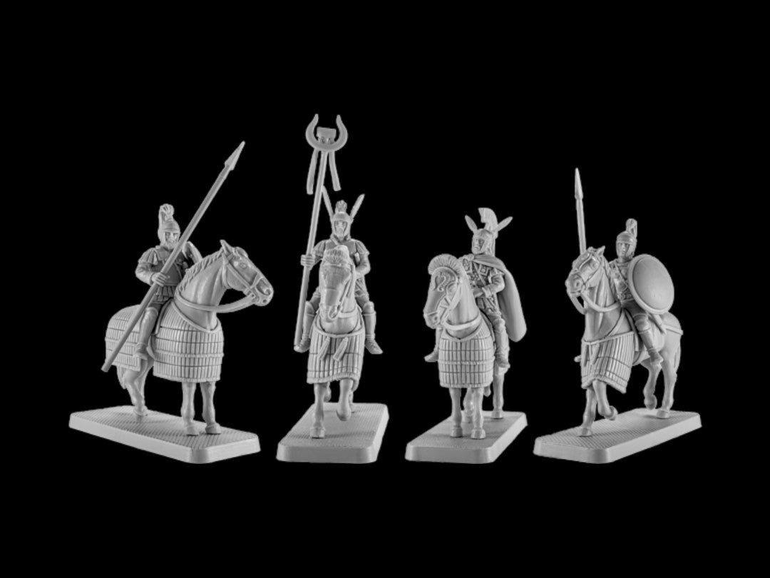 Set of 4 Carthage Carthaginian Mounted Command. 28 Mm Miniatures - Etsy