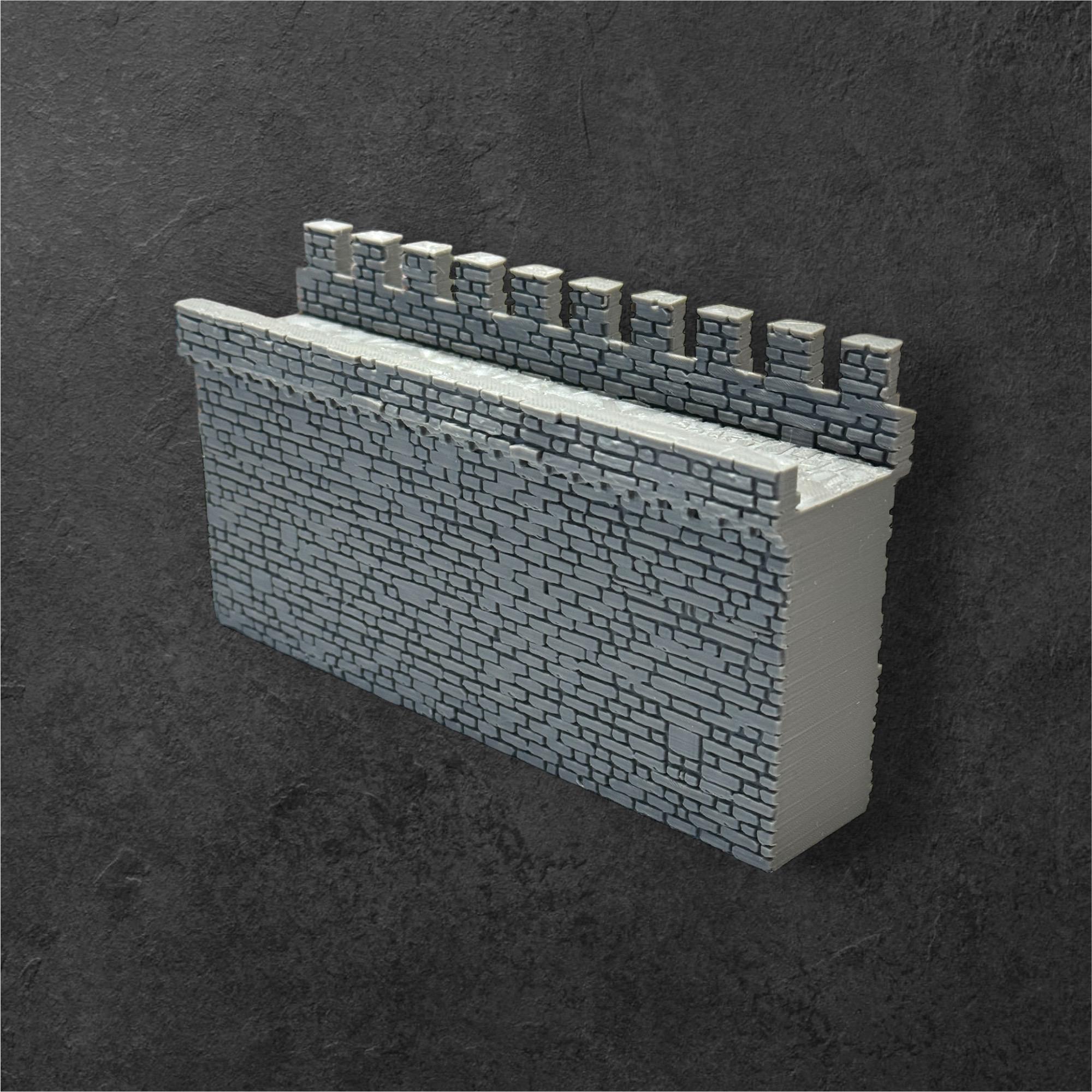 Medieval Modular Castle Wall (straight). 28mm Scale. Historical ...