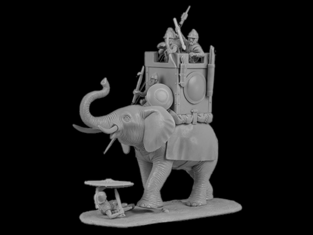 Carthaginian War Elephant (extended Set). 28 Mm Miniatures - Etsy