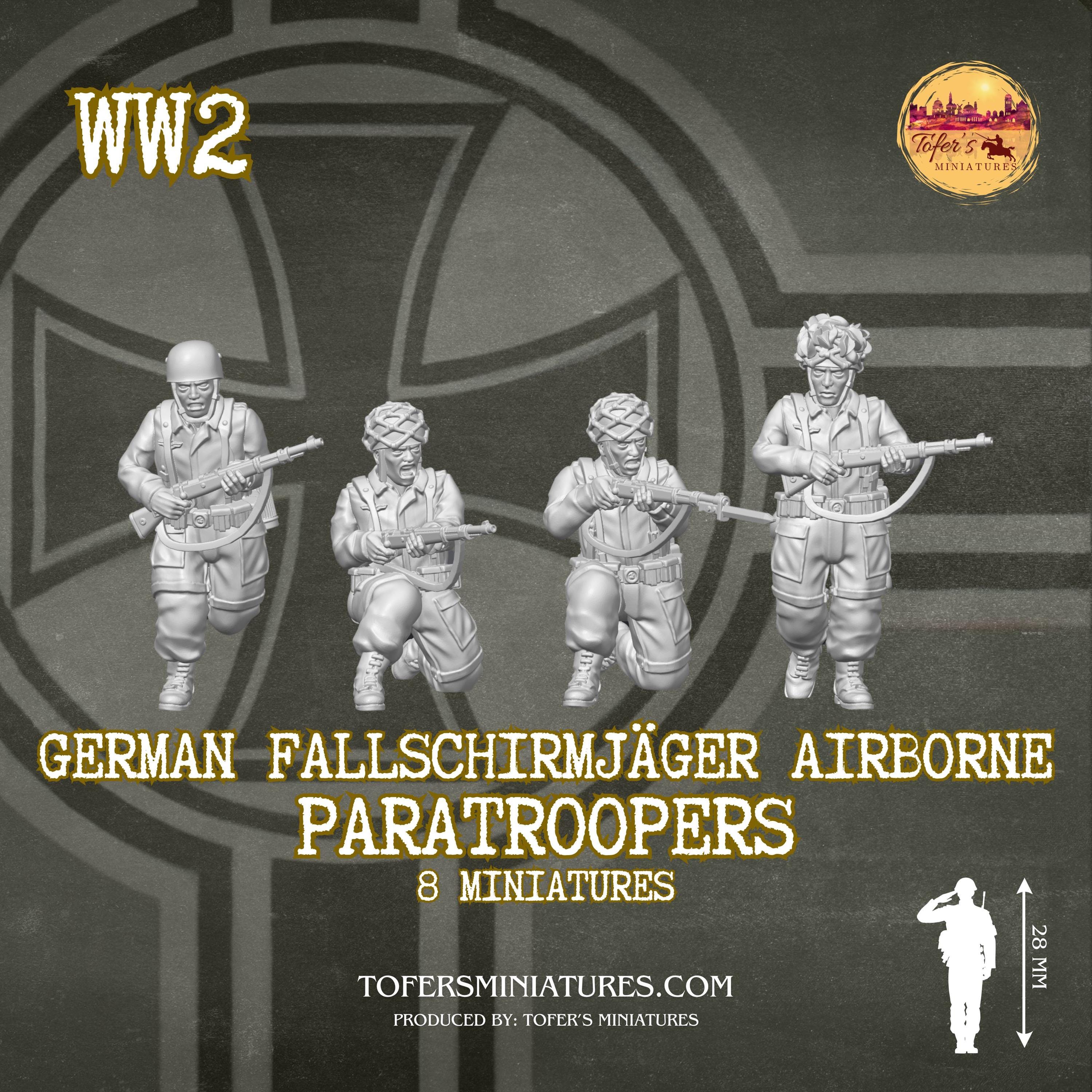 German Fallschirmjäger Airborne Paratroopers Infantry (germany, WW2 ...
