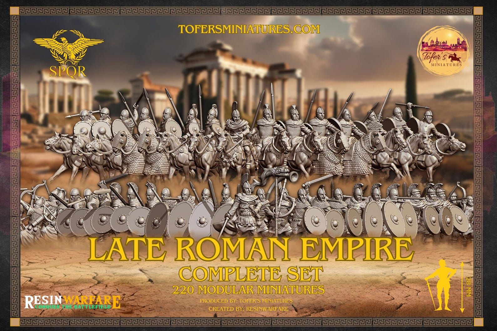 Late Roman Empire. Complete Set. 28 Mm Miniatures Set of 220 Miniatures ...