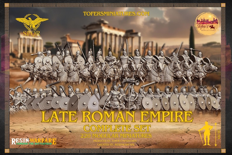 Late Roman Empire. Complete Set. 28 Mm Miniatures Set of 220 Miniatures ...