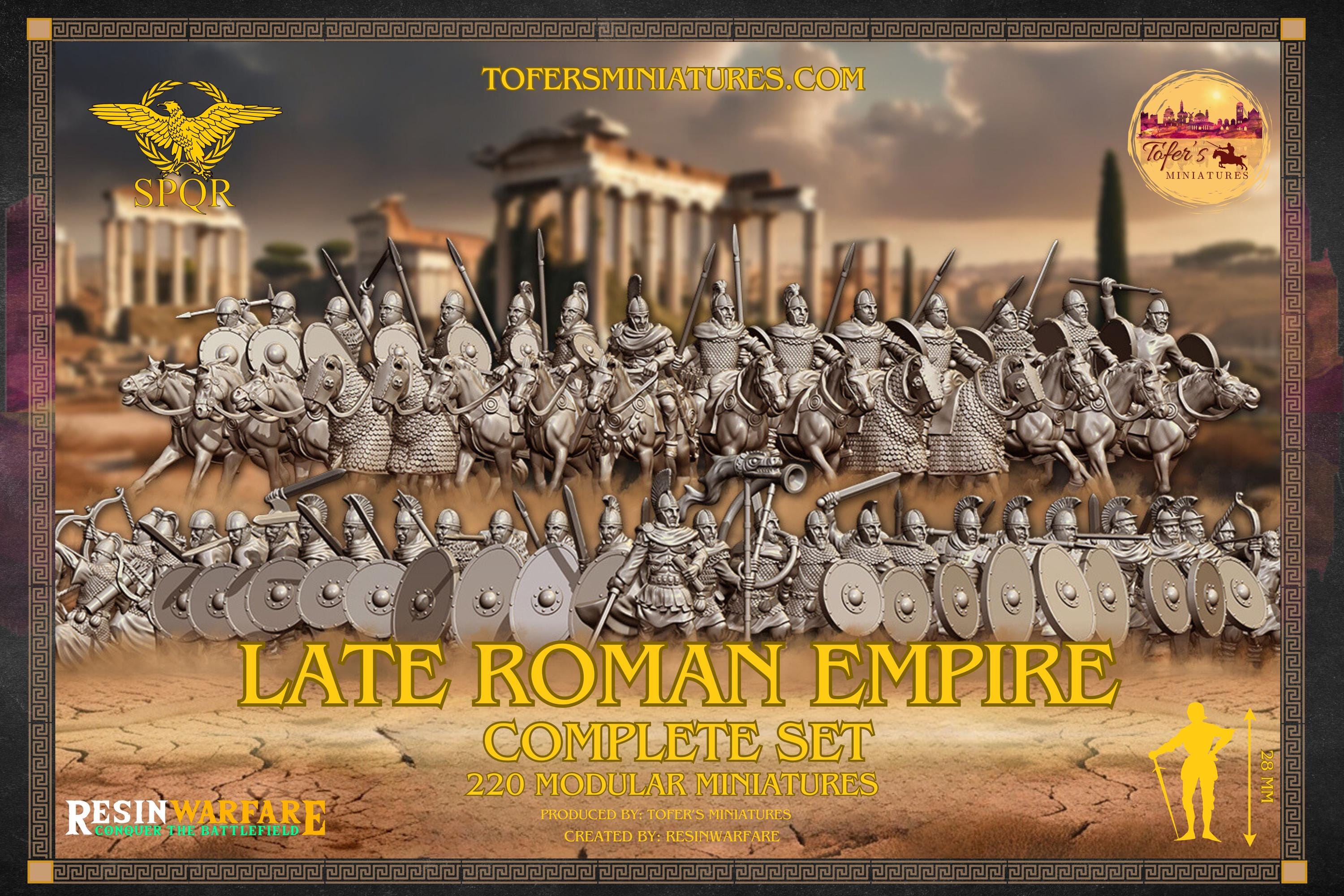 Late Roman Empire. Complete Set. 28 Mm Miniatures Set of 220 Miniatures ...
