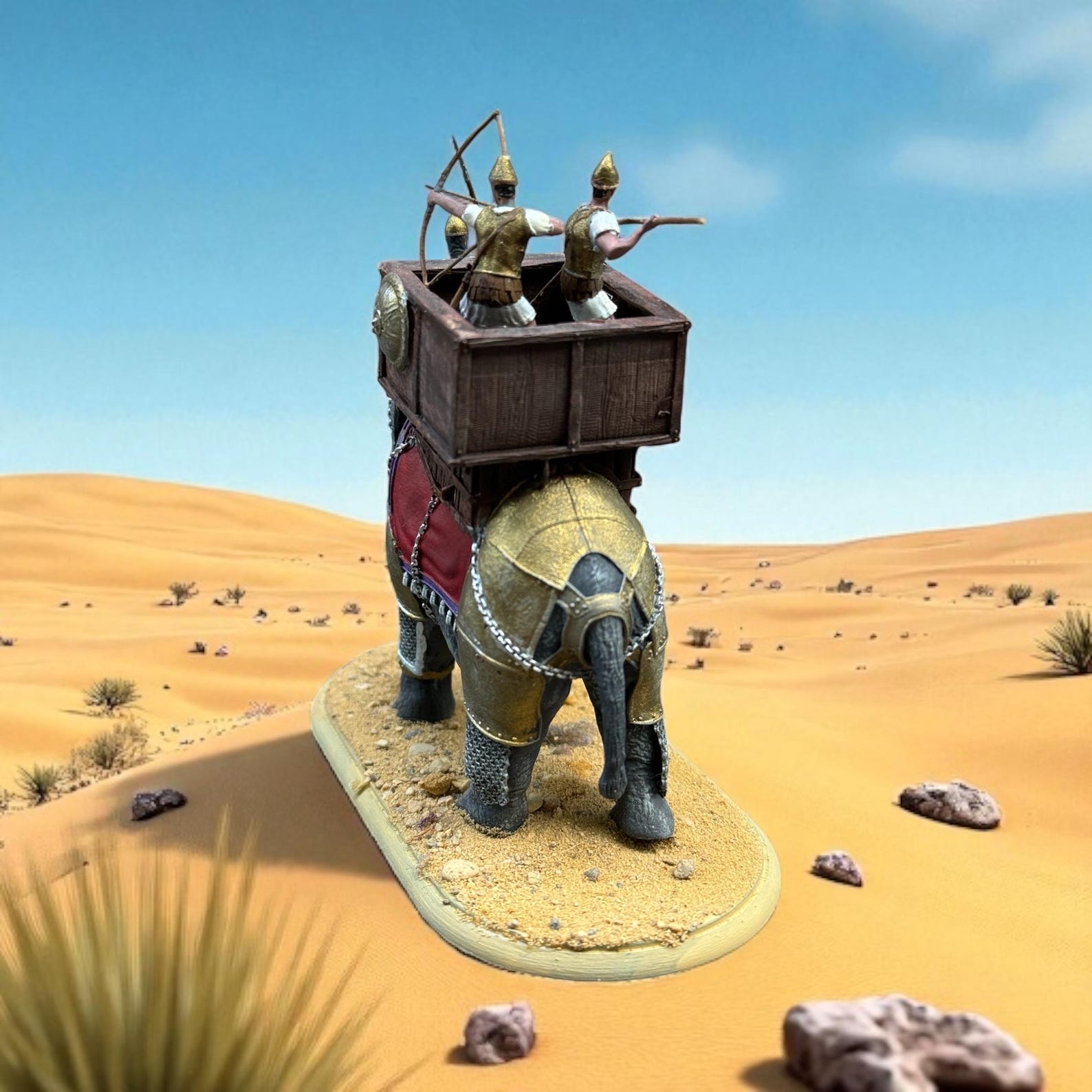 PAINTED War Elephant. 28 Mm - Etsy