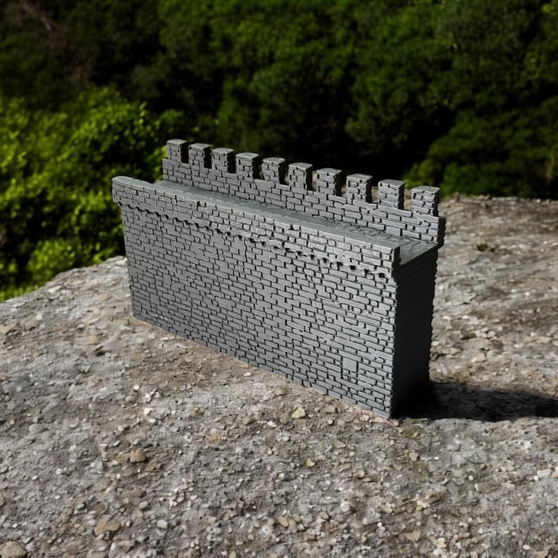 Medieval Modular Castle Wall (straight). 28mm Scale. Historical ...