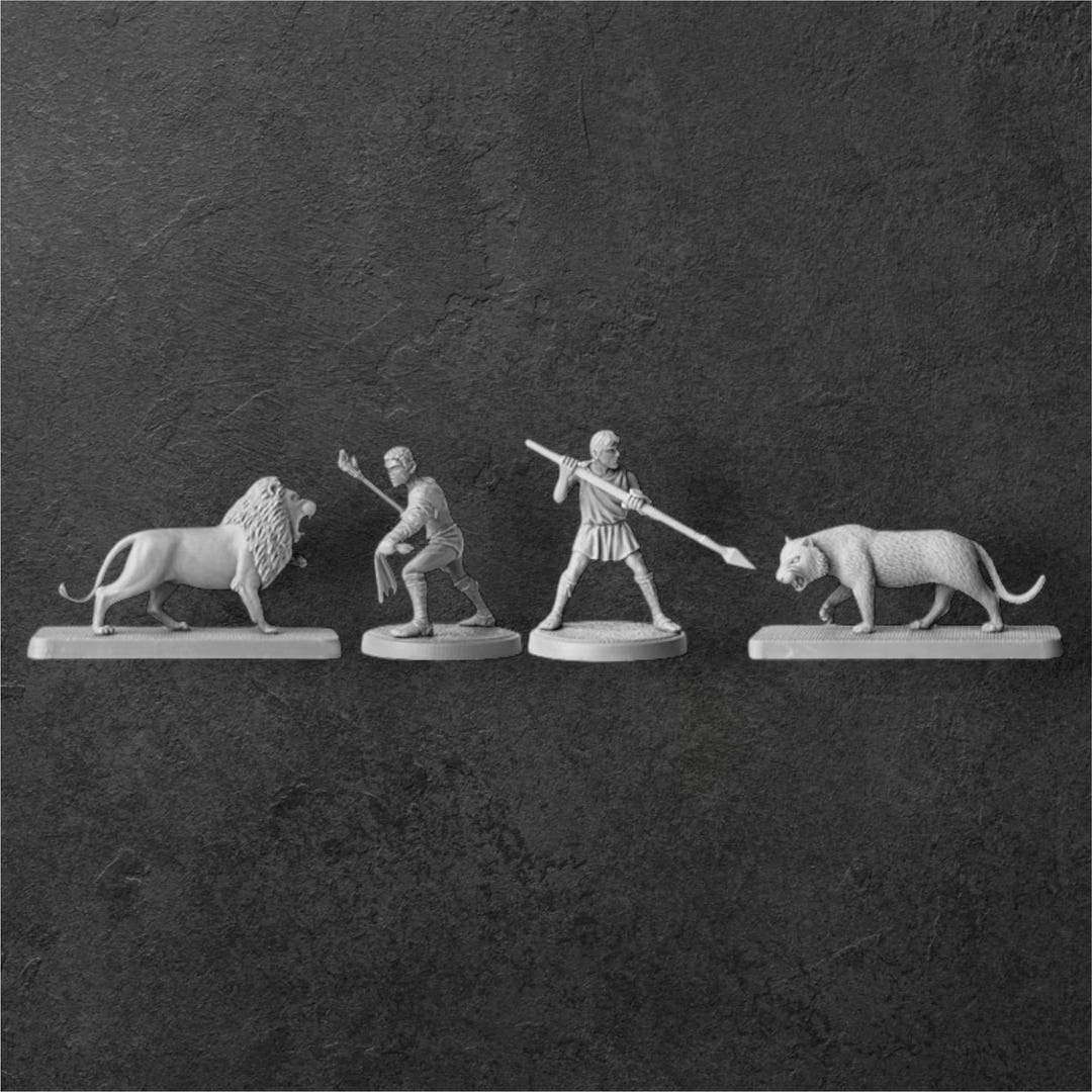 Gladiators #3 Venatio. Bestiarius Versus Lion, Venator Versus Tiger. 28 ...