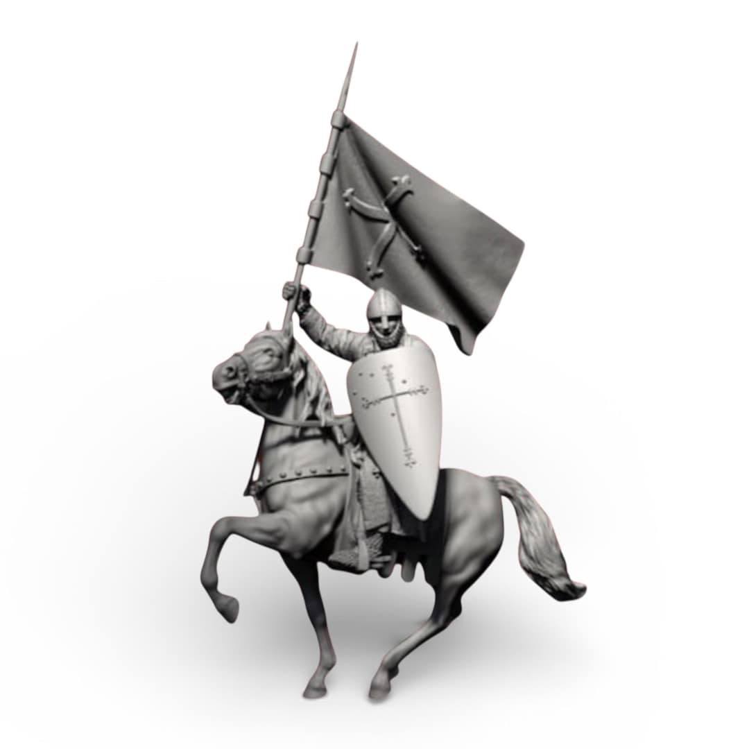 Medieval Ecclesiastical Banner Knight. 28mm, 32mm, 40mm, 54mm, 75mm ...