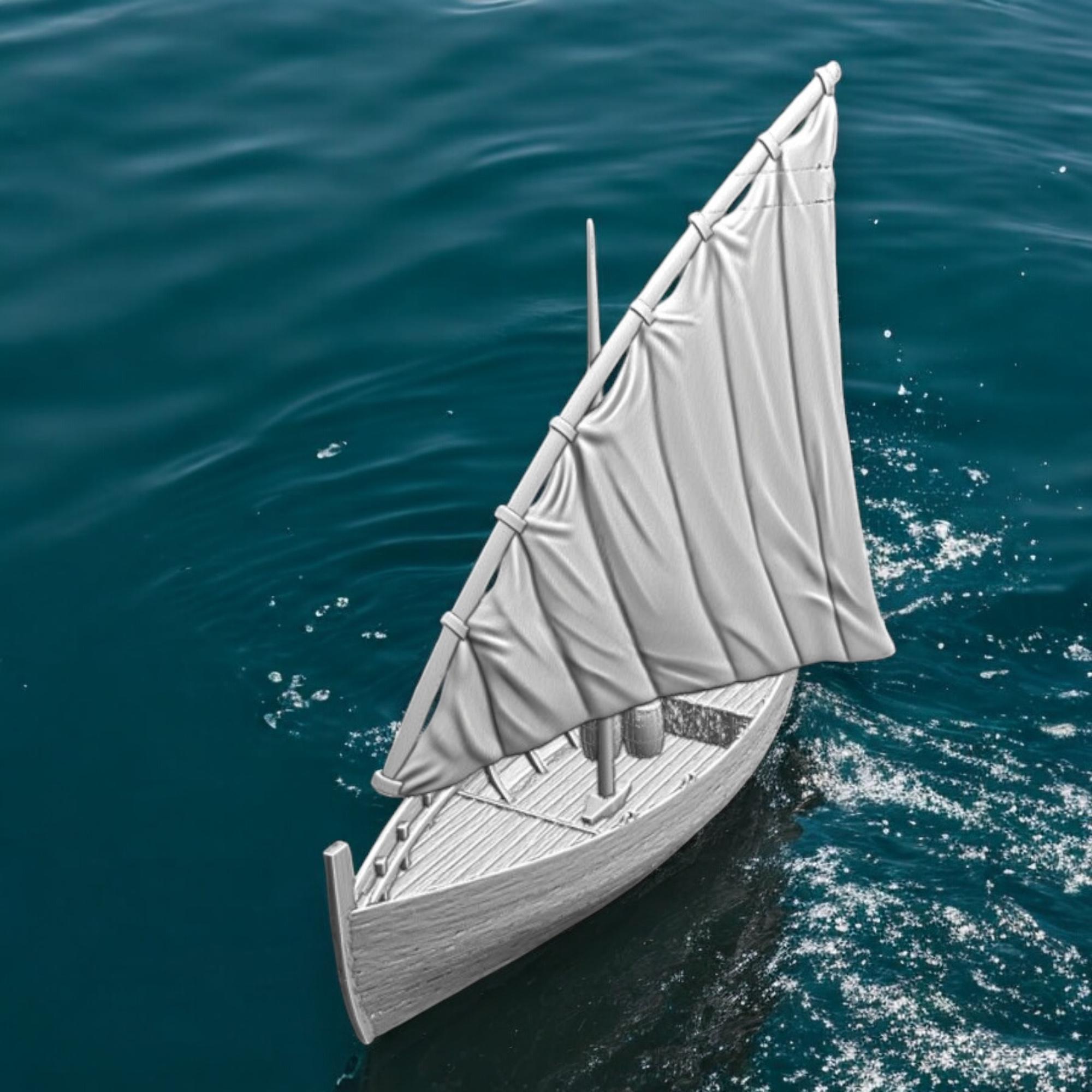 Medieval Fishing Boat. 28 Mm Scale - Etsy