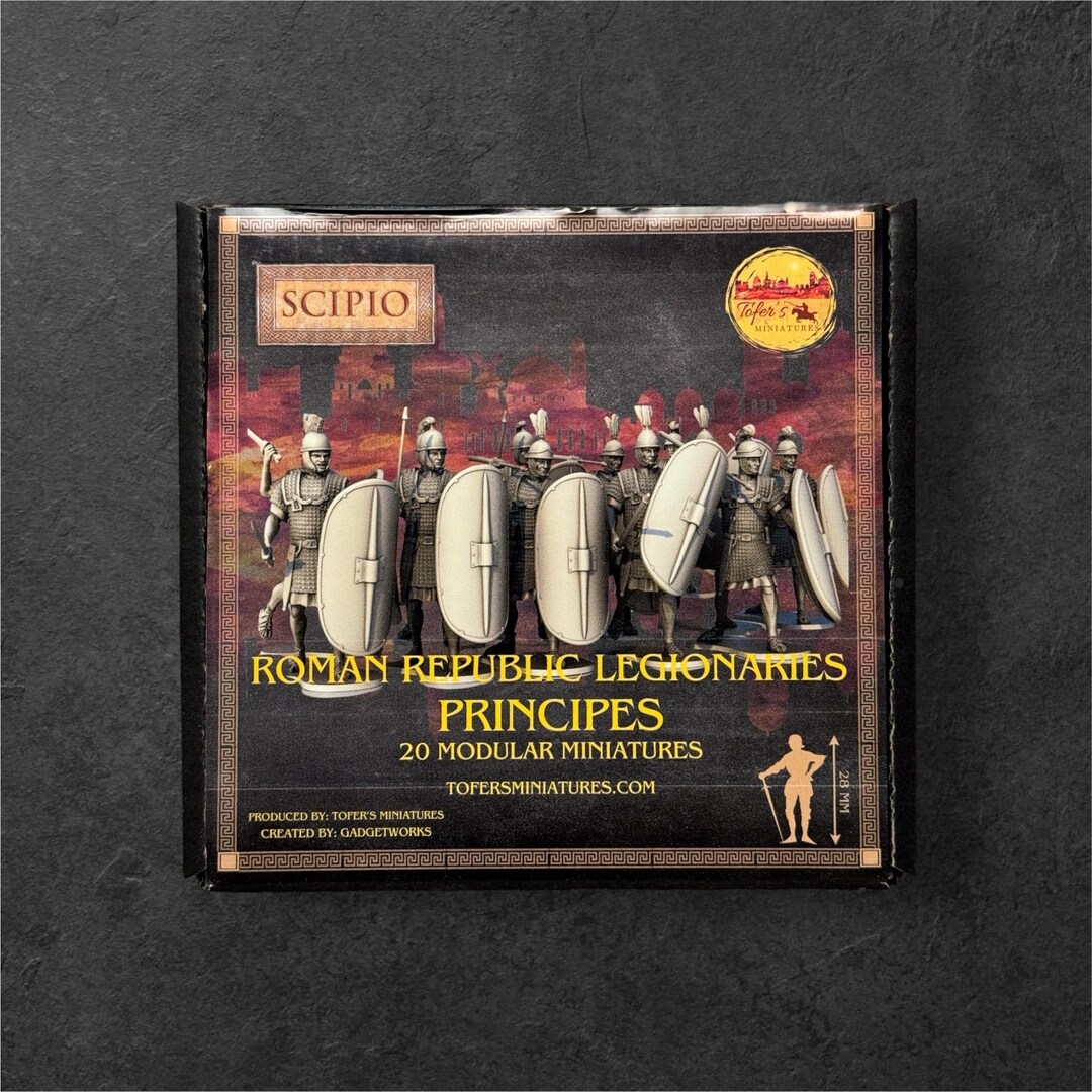 Principes. Roman Republic Legionaries. 20 Modular Miniatures. 28 Mm ...