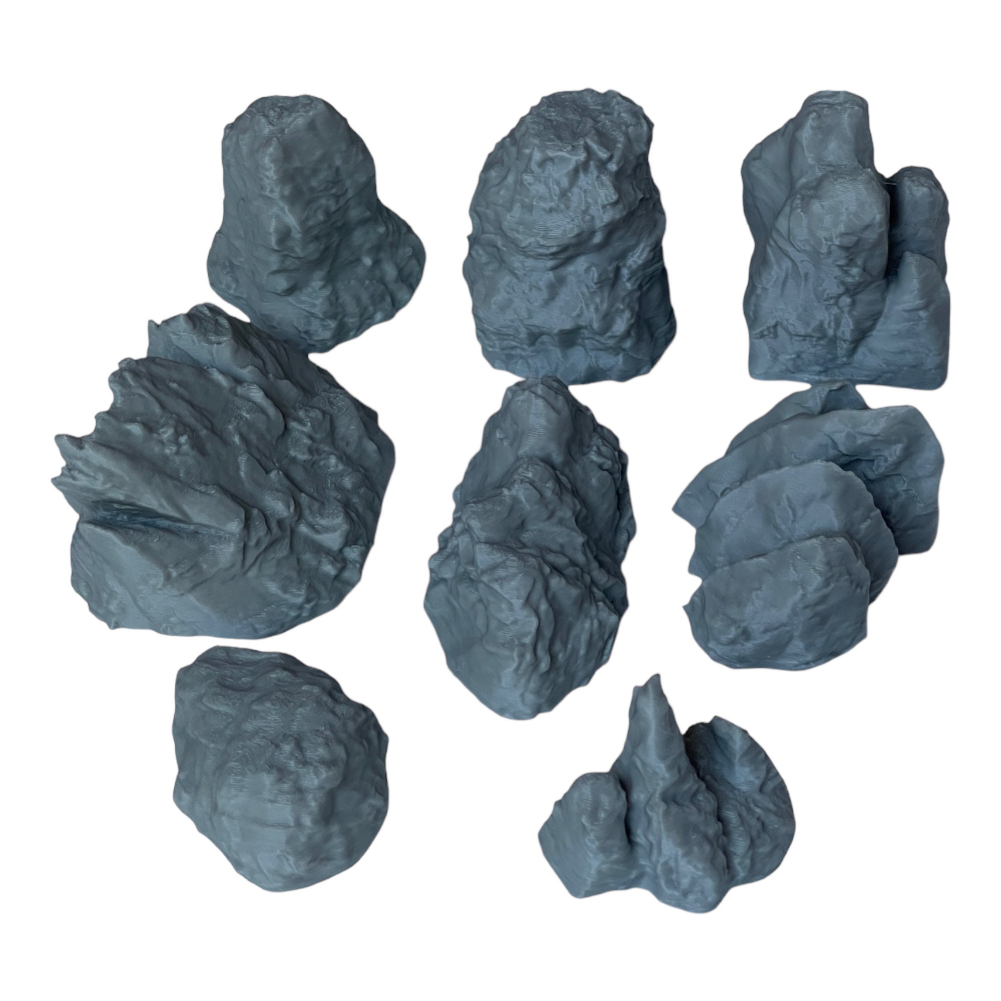 Set of 8 Rock Formation Stone Boulder Bundle Terrain Scenery - Etsy