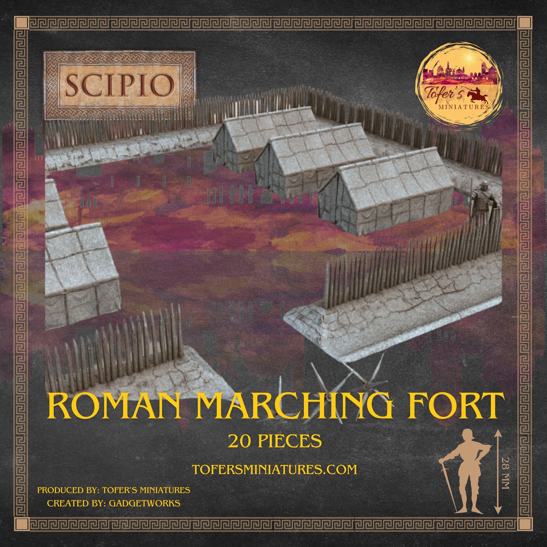 Roman Marching Fort / Camp. 20 Pieces. 28 Mm - Etsy