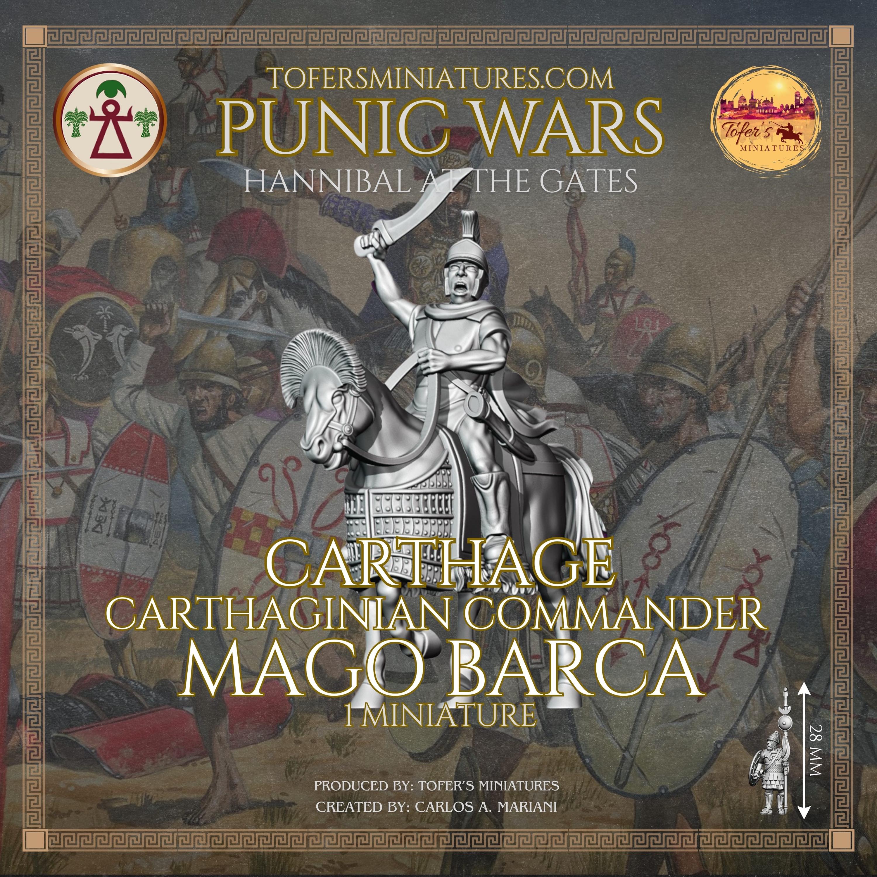 Carthaginian Commander Mago Barca. Carthage. Punic Wars: Hannibal at ...