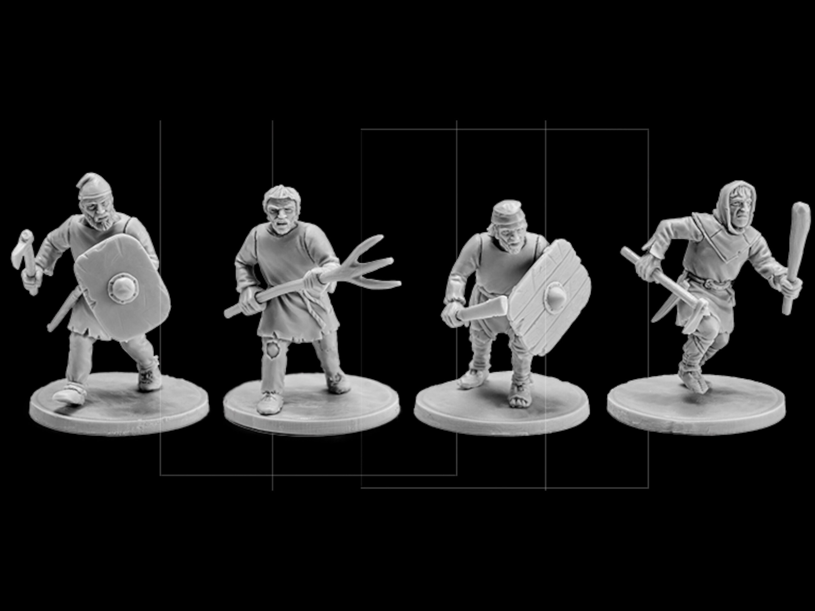 Set of 8 the Anglo-saxons 5: Geburs. 28 Mm Miniatures - Etsy